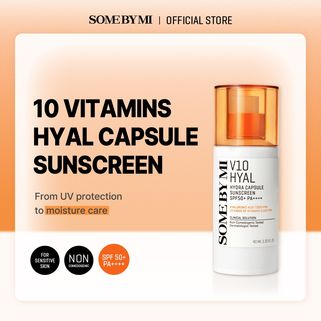 SOMEBYMI V10 Hyal Hydra Capsule Sunscreen SPF50+ PA++++ 40ml [Derma ...