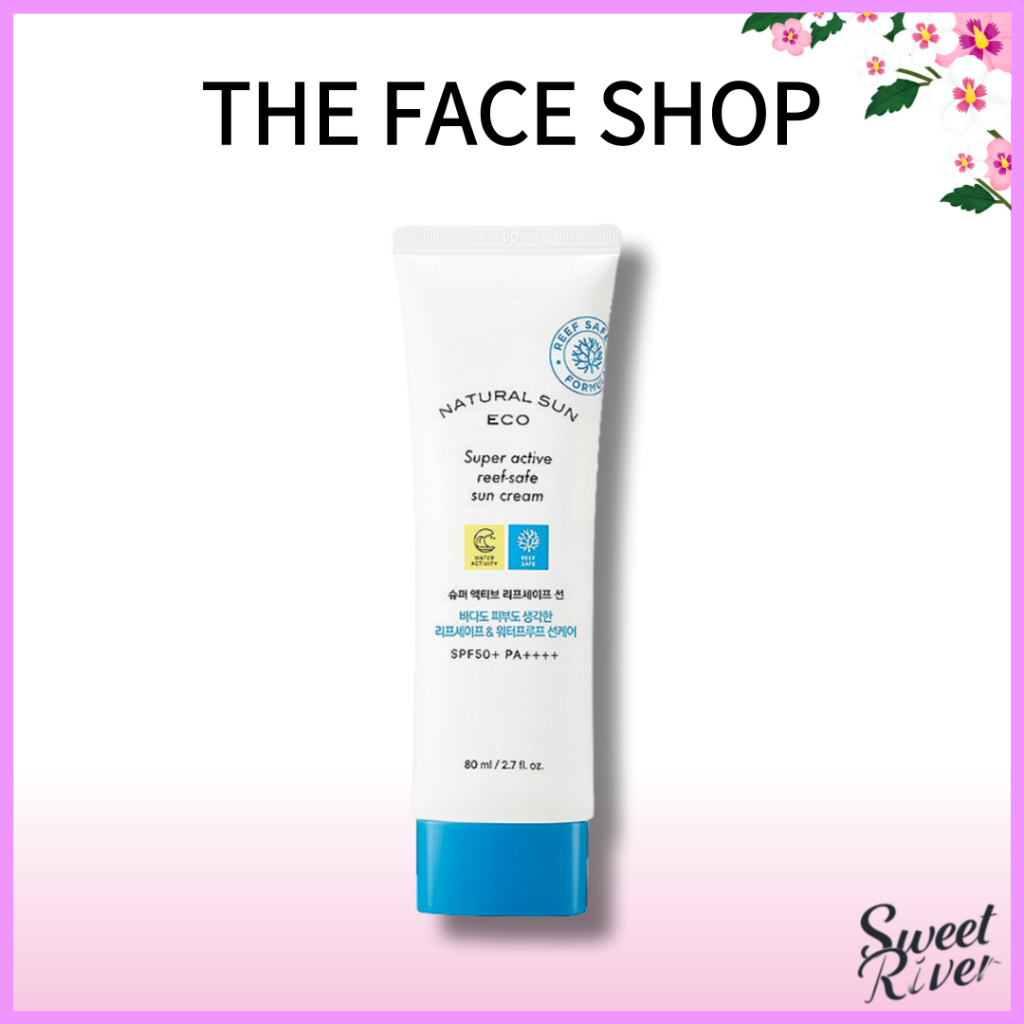 [THE FACE SHOP] Natural Sun Eco Super Active Reef-safe Sun Cream SPF50 ...