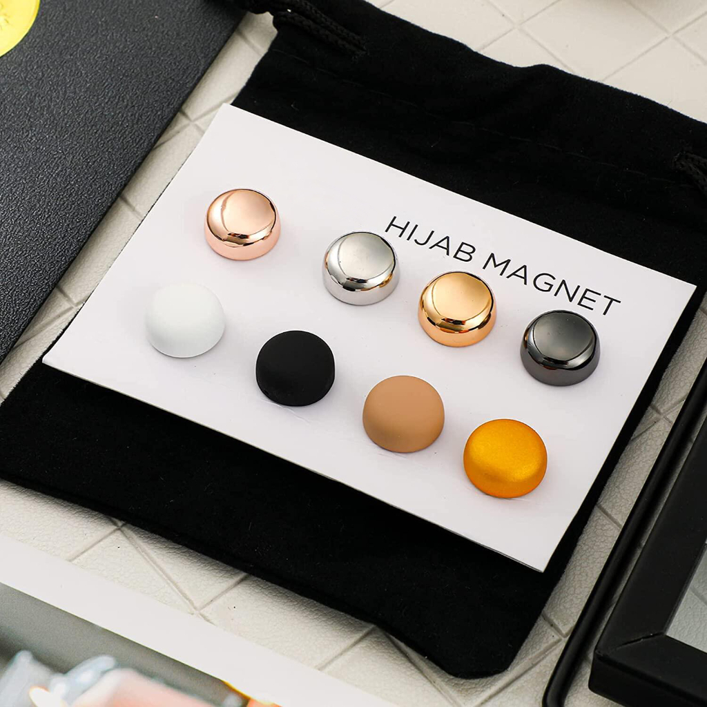 (Local)Strong Hijab Magentic Pin/Non Snag Multi Use Hijab Manget ...