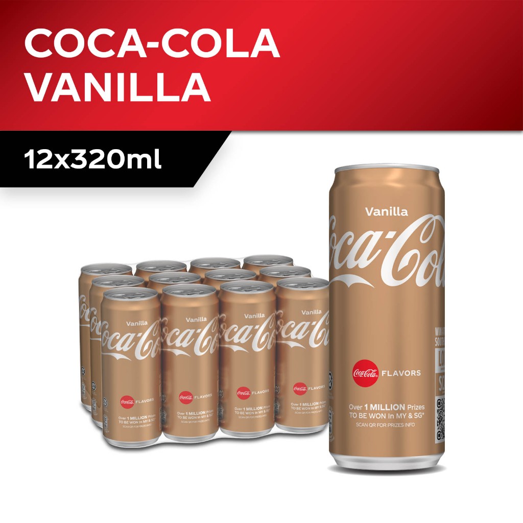 [1 Carton] Coca-Cola Vanilla (12x320ml) | Shopee Singapore
