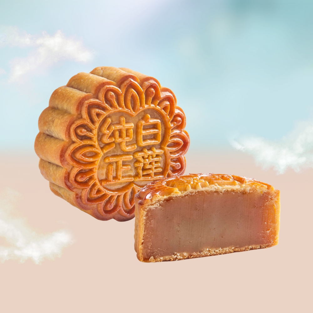 White Lotus Baked Mooncake (4pcs) | Shopee Singapore
