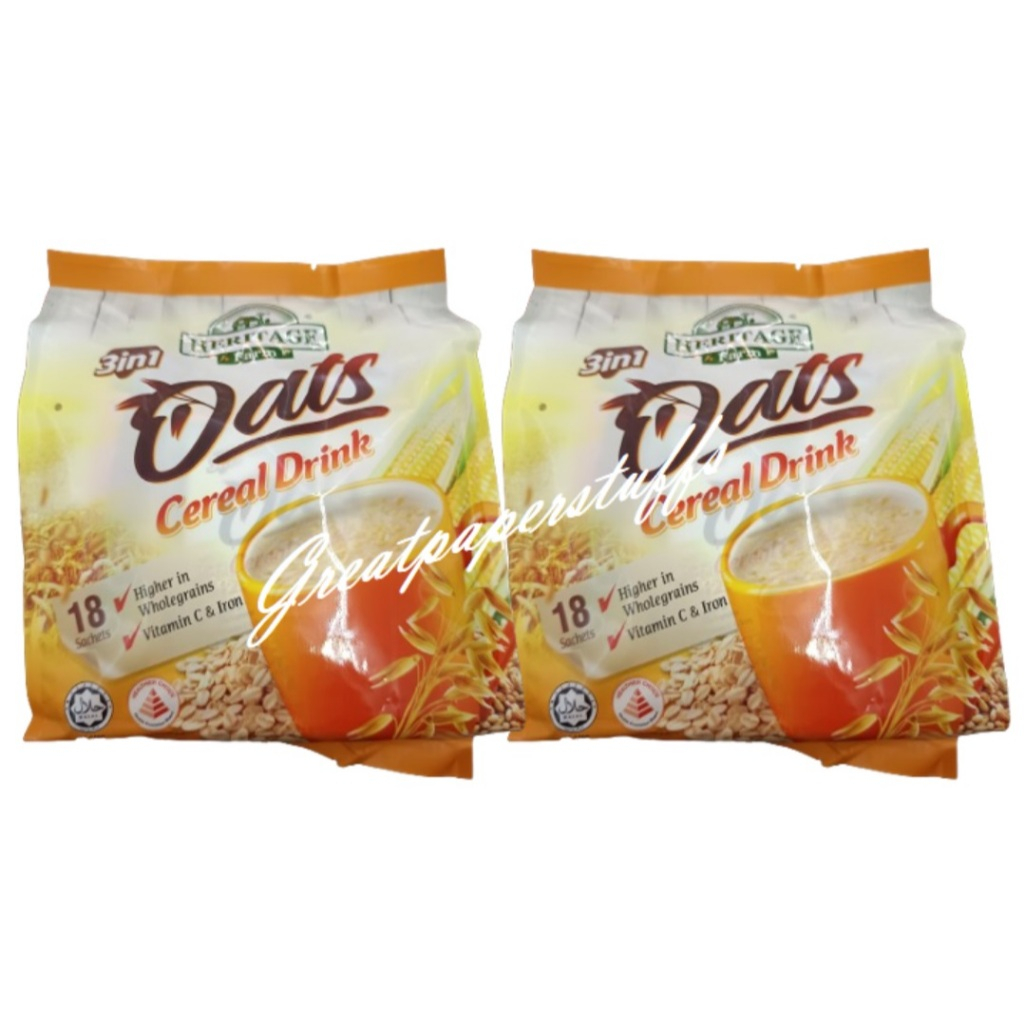 (18sachets x 30g x 6packs+ Free 1gift) Heritage Farm 3in1 cereal & oat ...