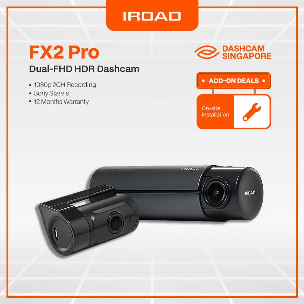 IROAD FX2 Pro Dashcam | Front & Rear 1080p Full HD Car Camera | SONY ...