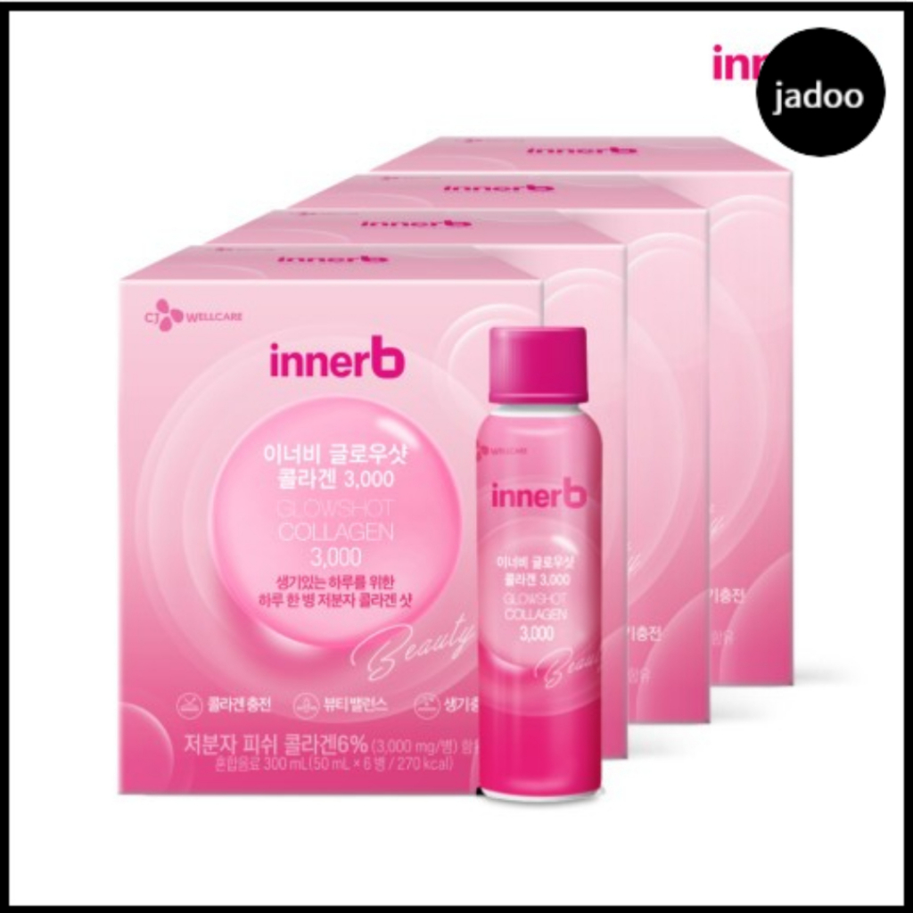 [CJ Innerb] Glowshot Collagen 3,000, Collagen Drink, 300ml(50ml x 6 ...