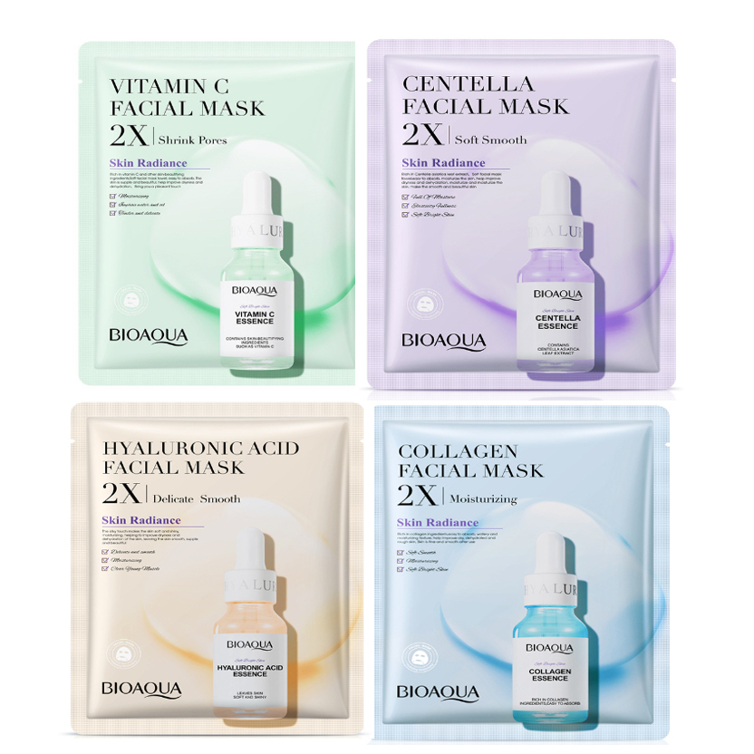 {SG Seller} Face Mask 积雪草 Facial Mask BIOAQUA Collagen Centella Vitamin ...