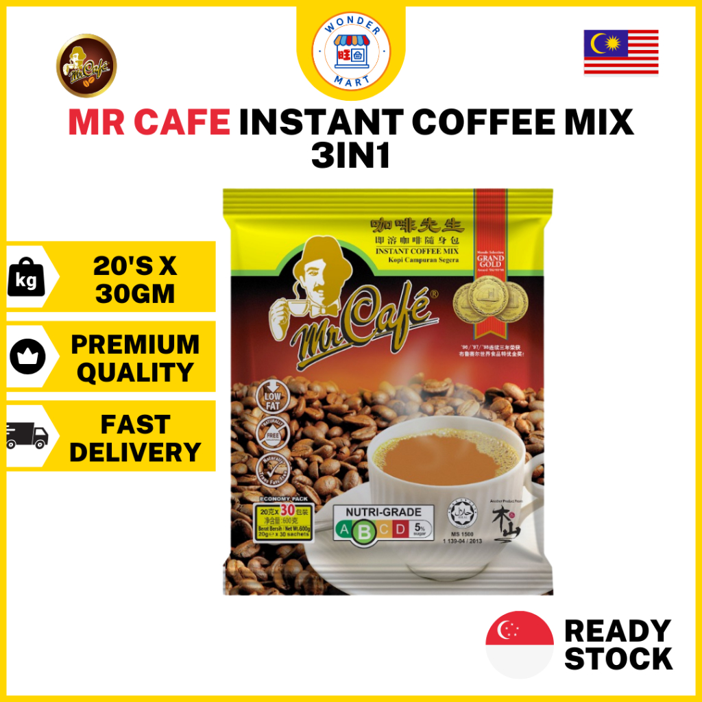 MR CAFE 3in1 Instant Coffee Mix 30s' x 20gm | Shopee Singapore