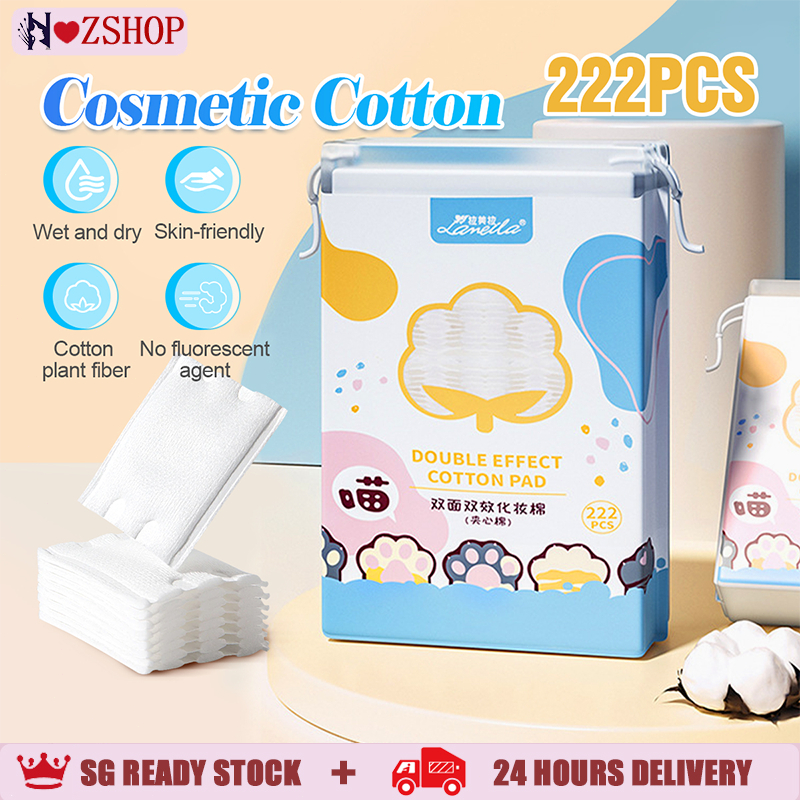 【SG】222PCS Cotton Pad Facial Cosmetic Remover, Nail Polish , Daily Skin ...