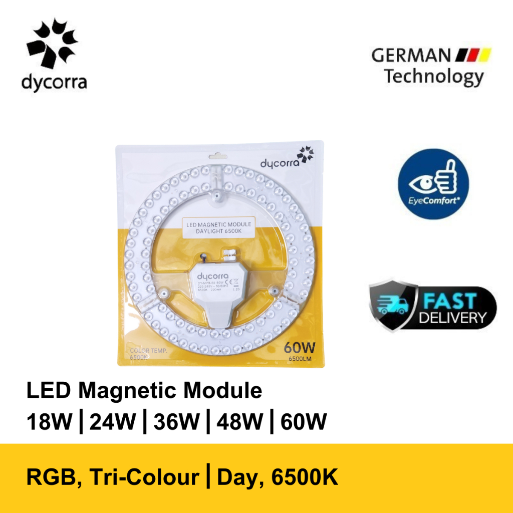 Dycorra LED Magnetic Panel Module 12W 18W 24W 36W 48W 60W Tri-Colour ...