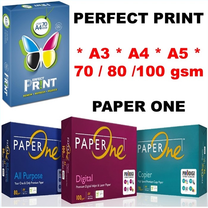 [PAPER ONE * PERFECT PRINT] Printing Paper | A4 Paper | A3 Paper | A5 Paper | Copier Paper ...