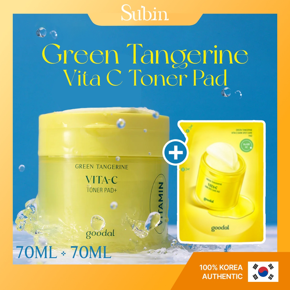 [1+1] Goodal Green Tangerine VitaC Dark Spot Care Toner Pad (70pads ...