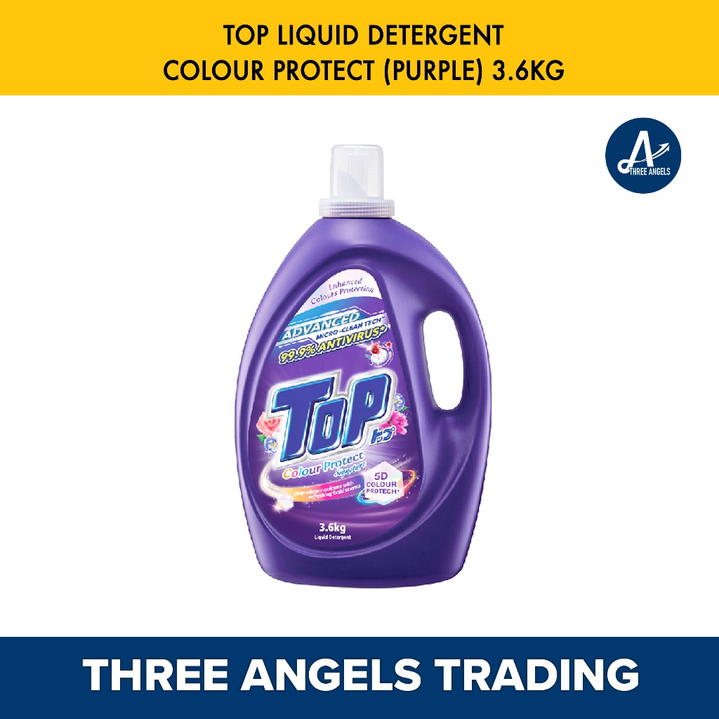 TOP Liquid Detergent - Colour Protect (Purple) 3.6kg | Shopee Singapore