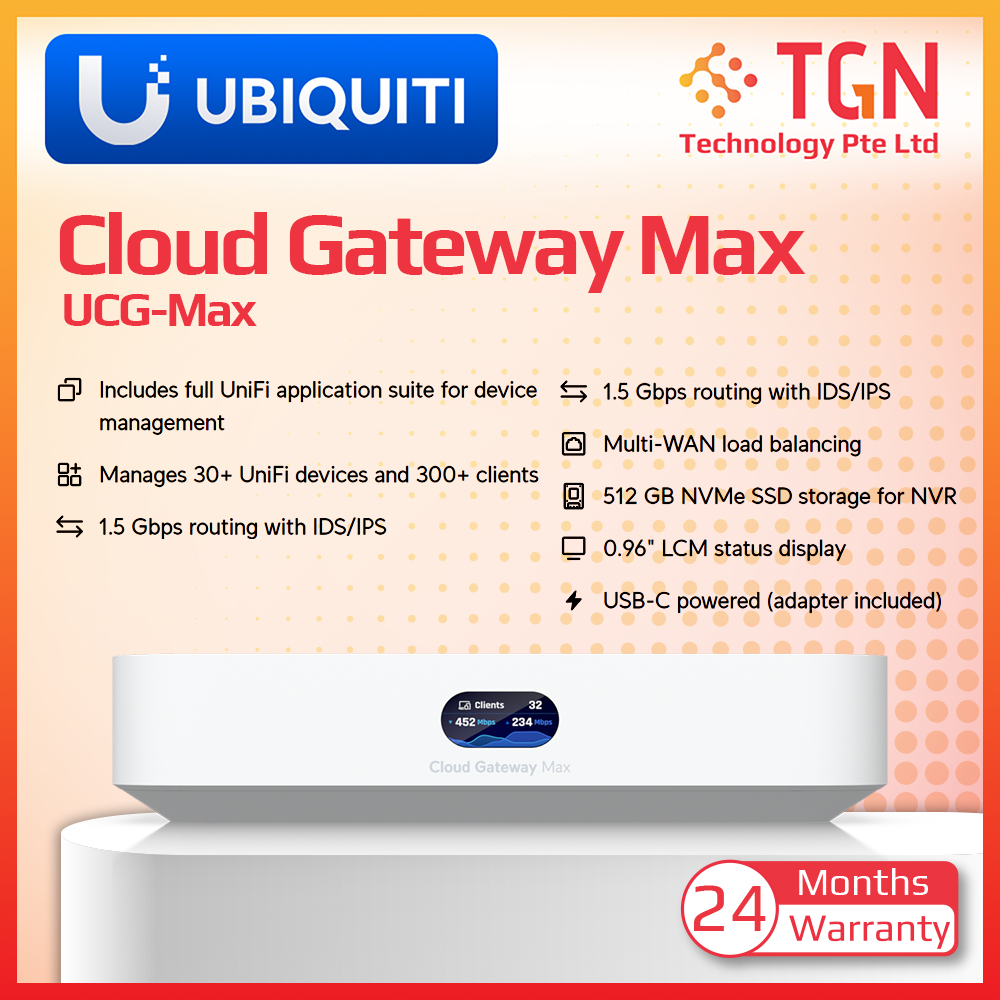 Ubiquiti UCG-Max Cloud Gateway Max (512GB) | Shopee Singapore
