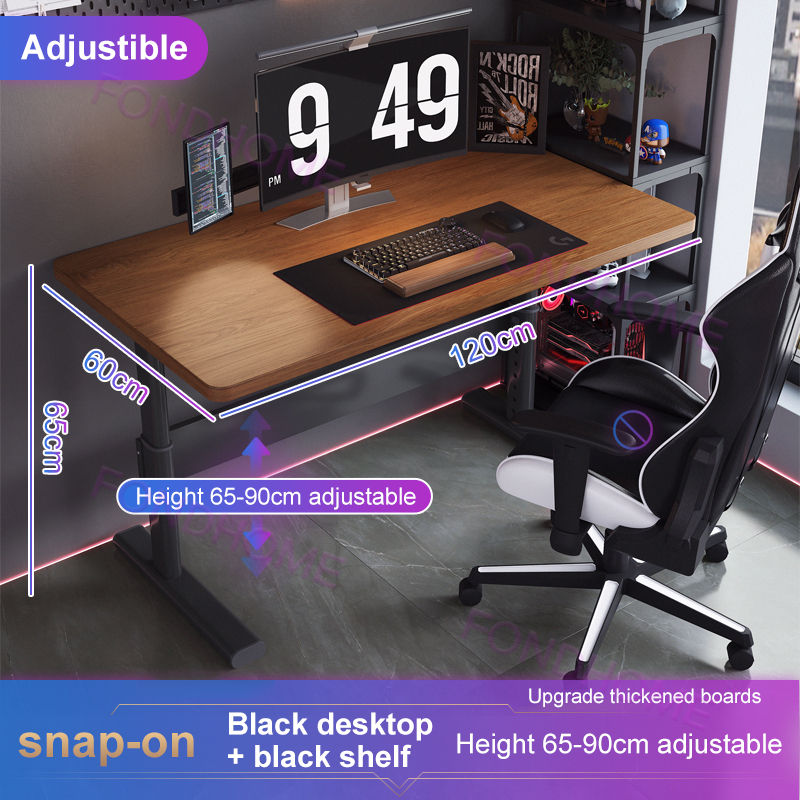 OSUM Table Height Adjustable Table Small House Standing Desk Gaming Desk Table Office Table ...