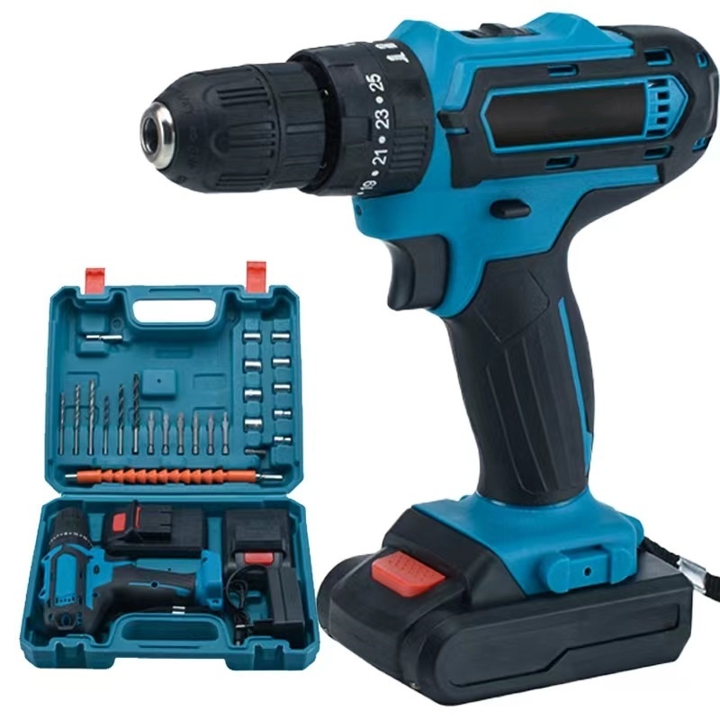 Wall Drill Electric drill 24 PCS Set Cordless Drill Hand Impact Drill ...