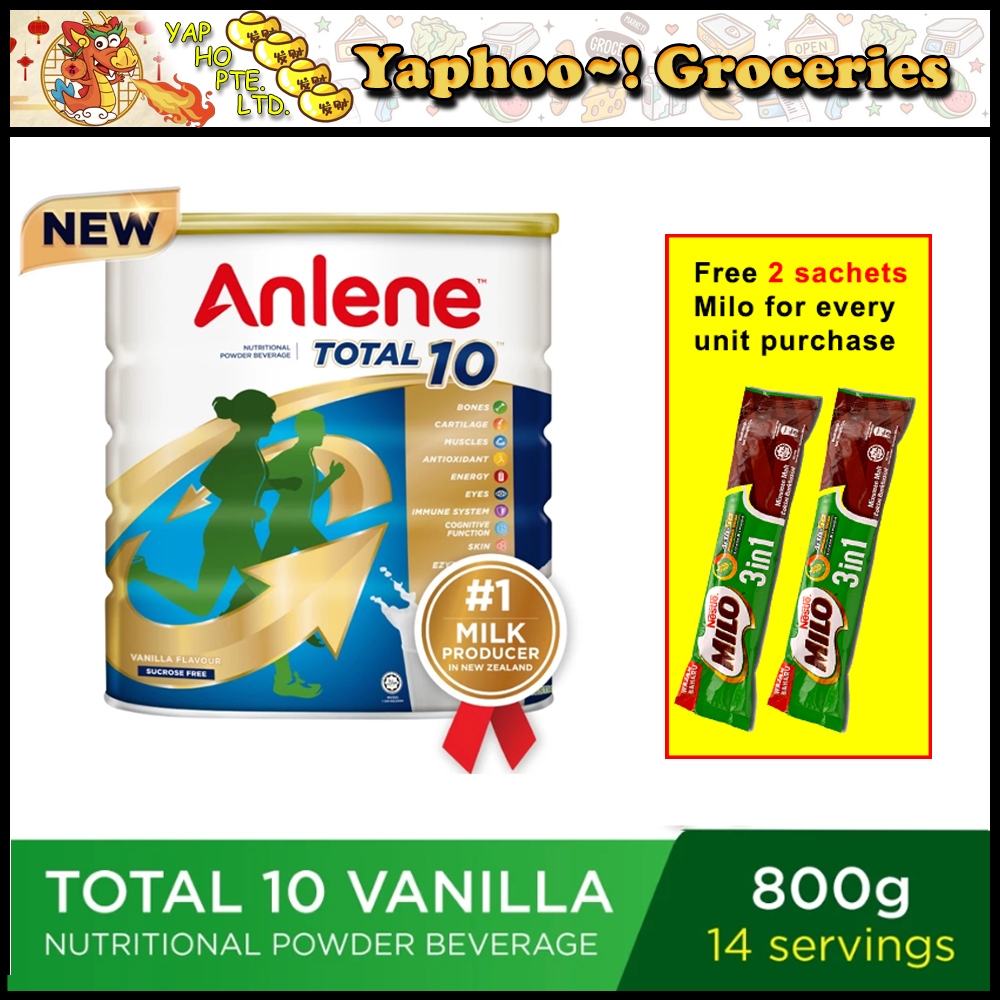 Anlene Total 10 Nutritional Milk Powder Beverage 800g | Shopee Singapore