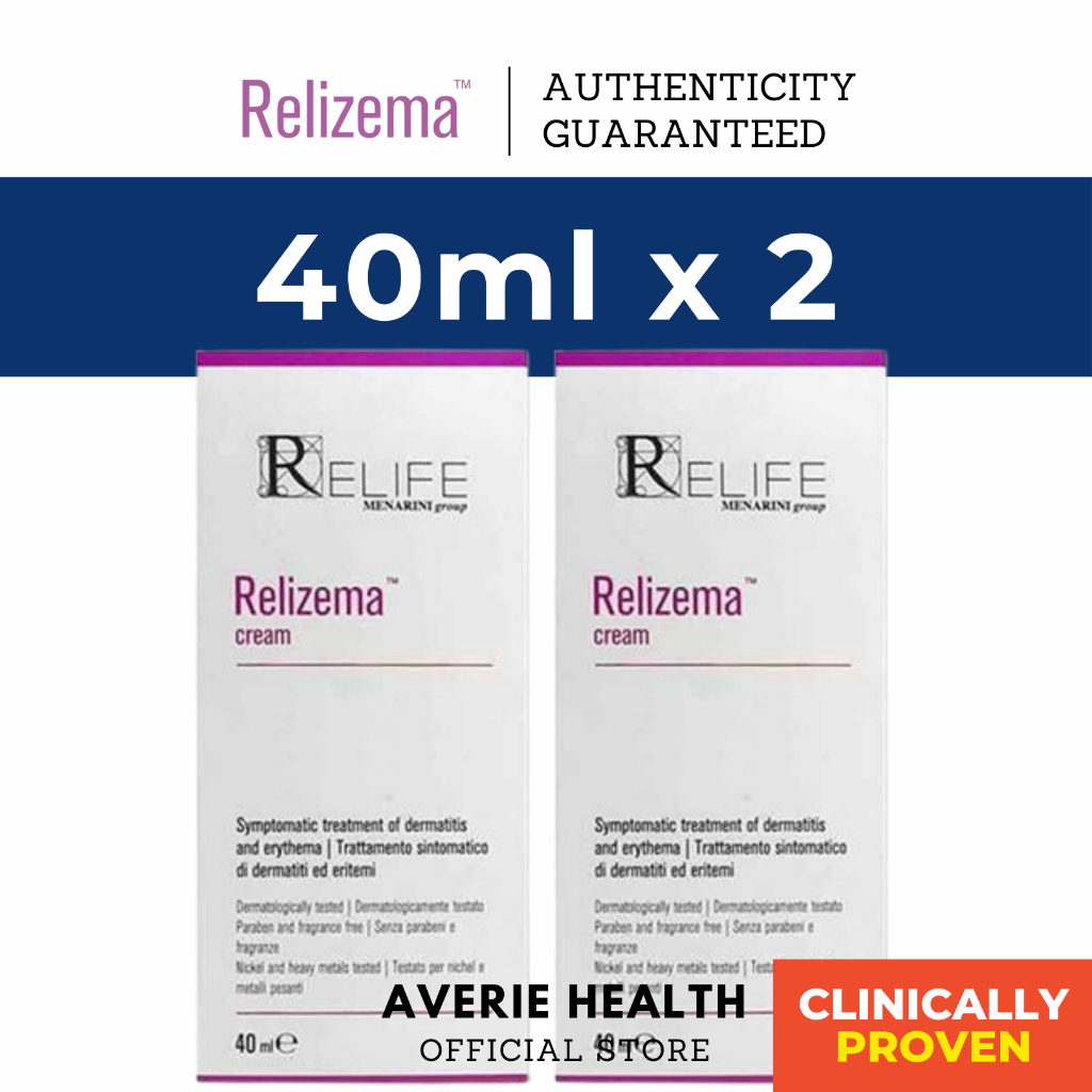 [Bundle] Relife Relizema Cream 40ml x 2 | Dry, Eczema Prone, Sensitive ...