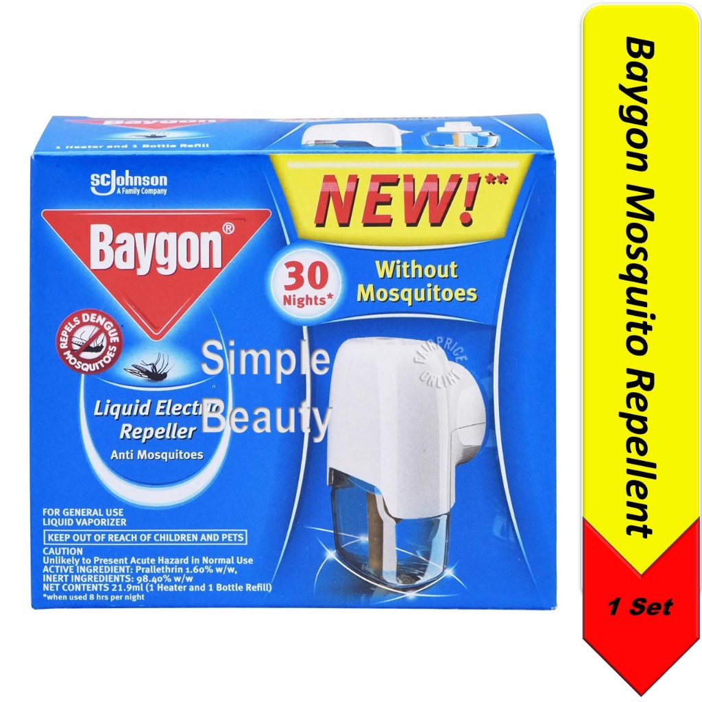 Baygon Liquid Electric Repeller Mosquito Repellent, 1 Set | Shopee ...