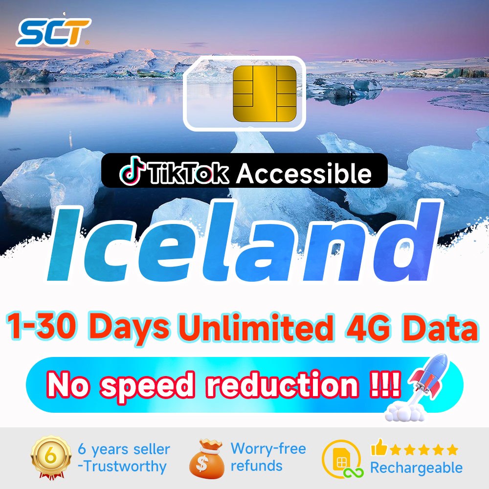 Iceland SIM Card 3-30 Days Total 1GB-3GB Unlimited 4G Data NOVA/SIMINN ...