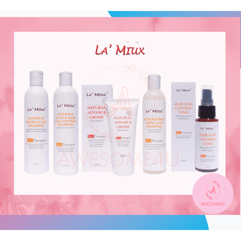 Lamiux Hair Series & Intensive Creme/ Dandruff Prone Scalp /Intensive ...