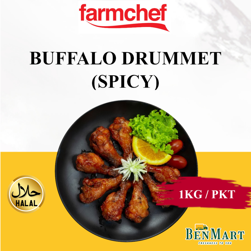 [BenMart Frozen] Farmchef Buffalo Spicy Chicken Drummets - Halal ...