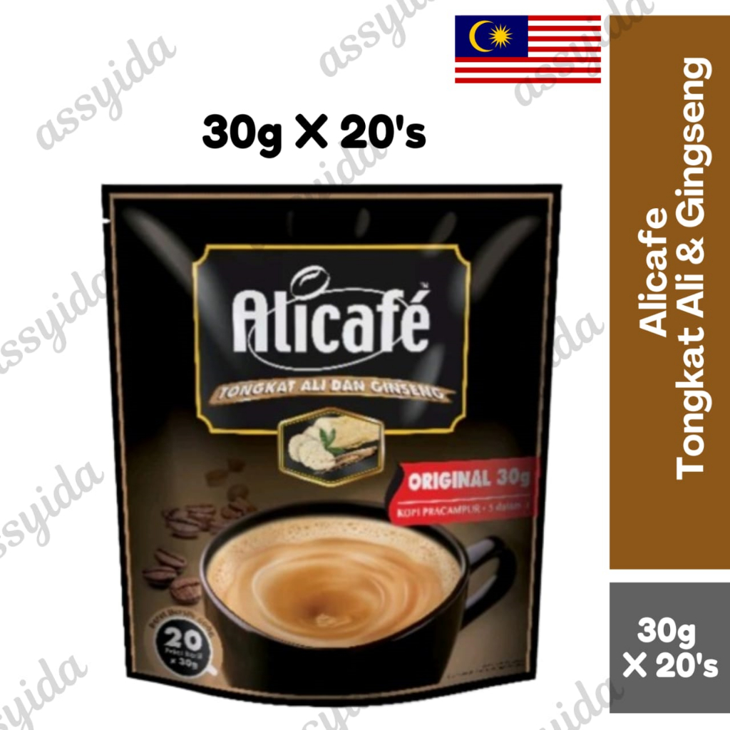 Alicafe Tongkat Ali dan Ginseng Original 3 in 1 (30g/sachet) | Shopee ...