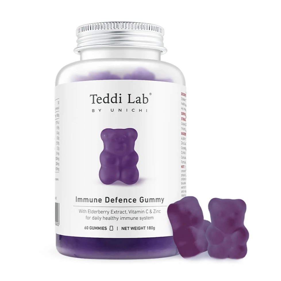 Teddi Lab Unichi Elderberry Immune Defence Gummy (60 Gummies) | Shopee ...