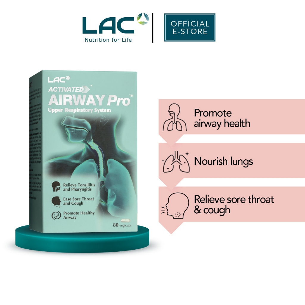 [LAC ACTIVATED] Airway Pro - Upper Respiratory Relief (80 vegicaps) | Shopee Singapore