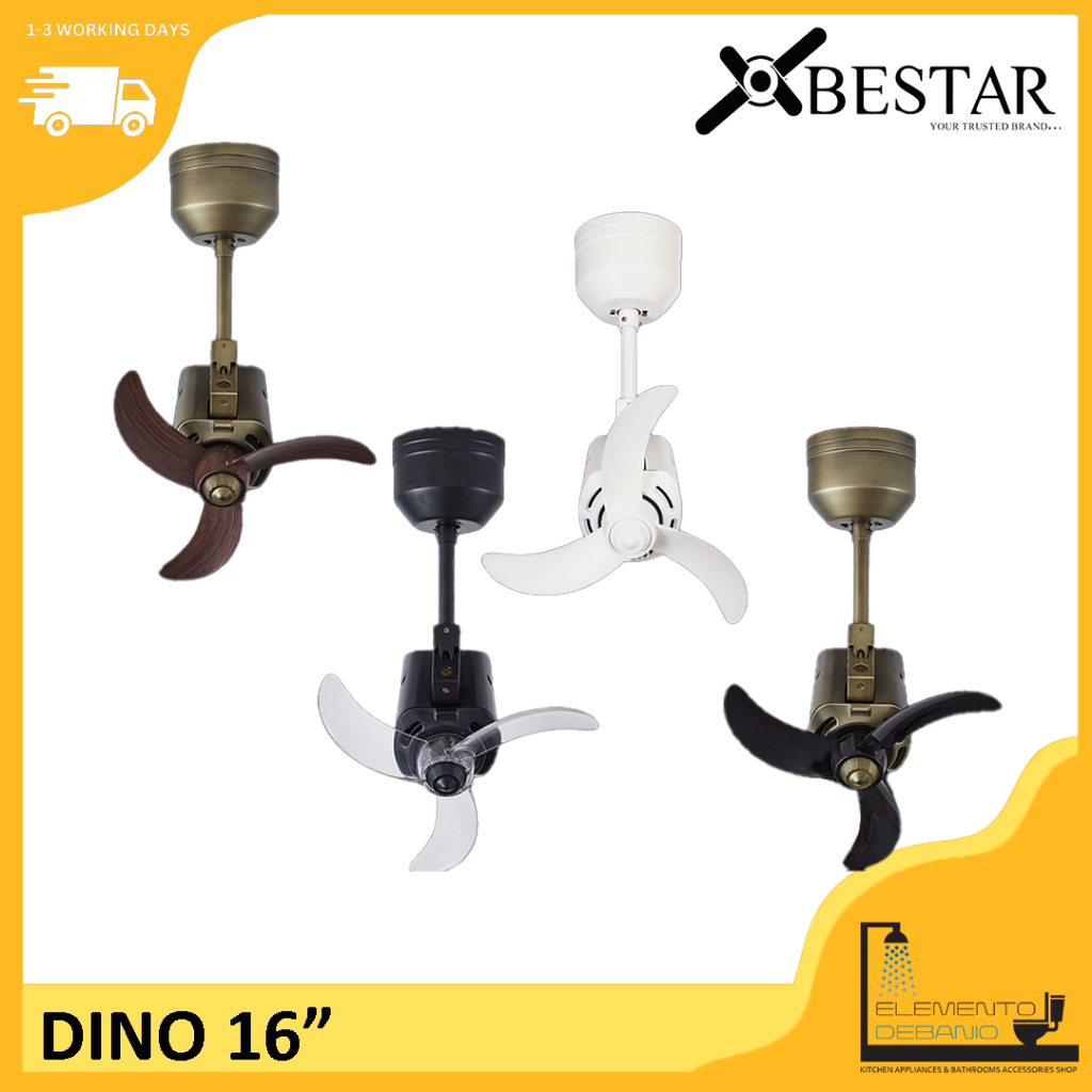 BESTAR DINO 16" DC CEILING FAN WITH 110 DEGREE OSCILLATION | Shopee ...