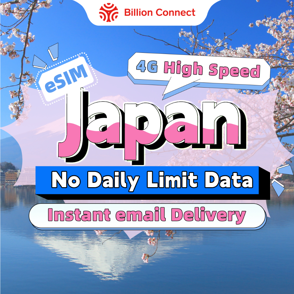 Japan eSIM Total 3GB-30GB Unlimited 4G Data High Speed by NTT Docomo Japan SIM Card send in ...