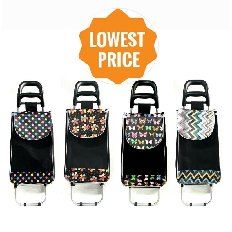Market trolley bag with wheels foldable Shopping trolley Mid Size ...