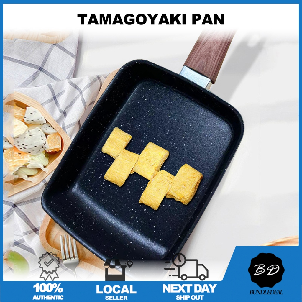 🚀[SG] Tamagoyaki Fry Pan/ Japanese Egg Rectangle Pan/ Non-Stick Pancake ...