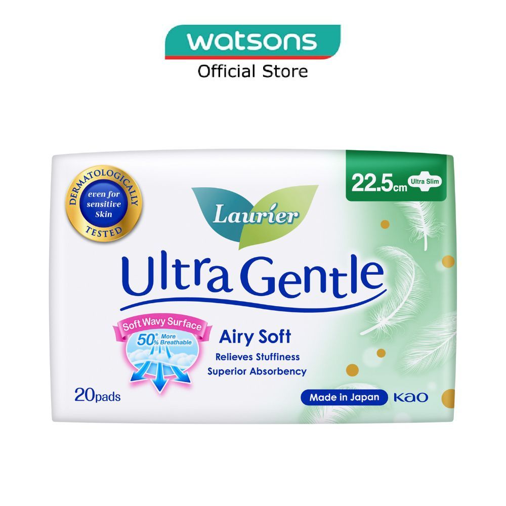 LAURIER Ultra Gentle Day 22.5cm Napkins 20s | Shopee Singapore