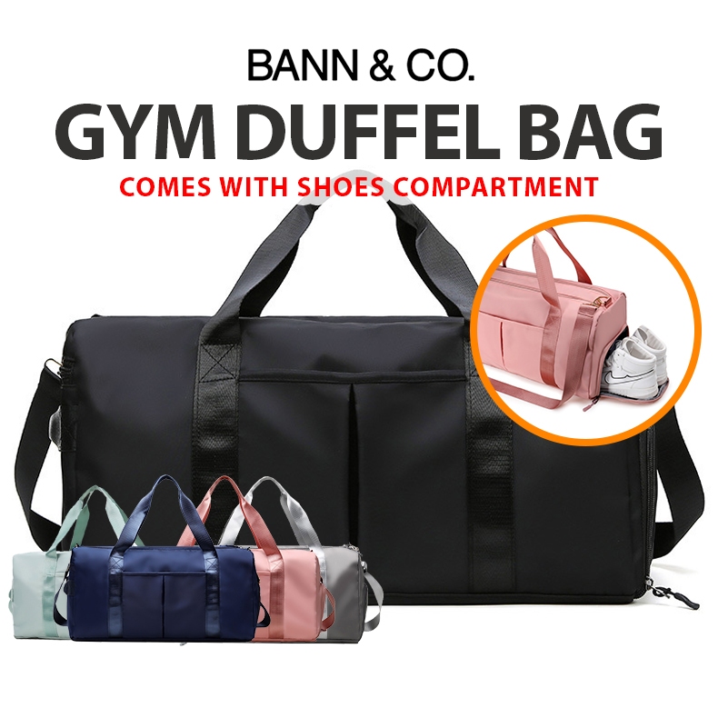 Gym Duffle Bag / Duffel Bag with Waterproof Shoe Compartment - Sports ...