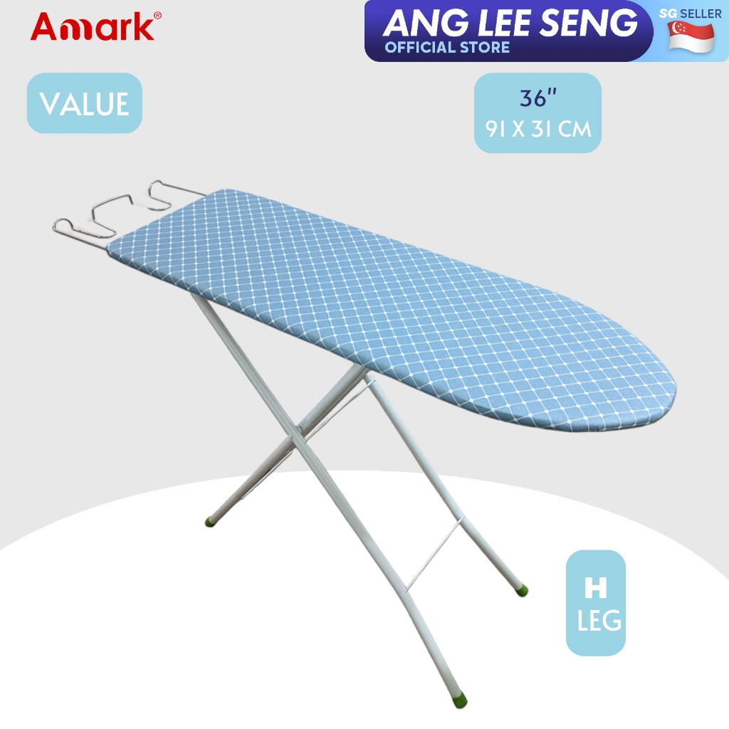 Amark Value H-Leg Wooden Ironing Board - 2 Sizes 36" & 42" | Shopee ...