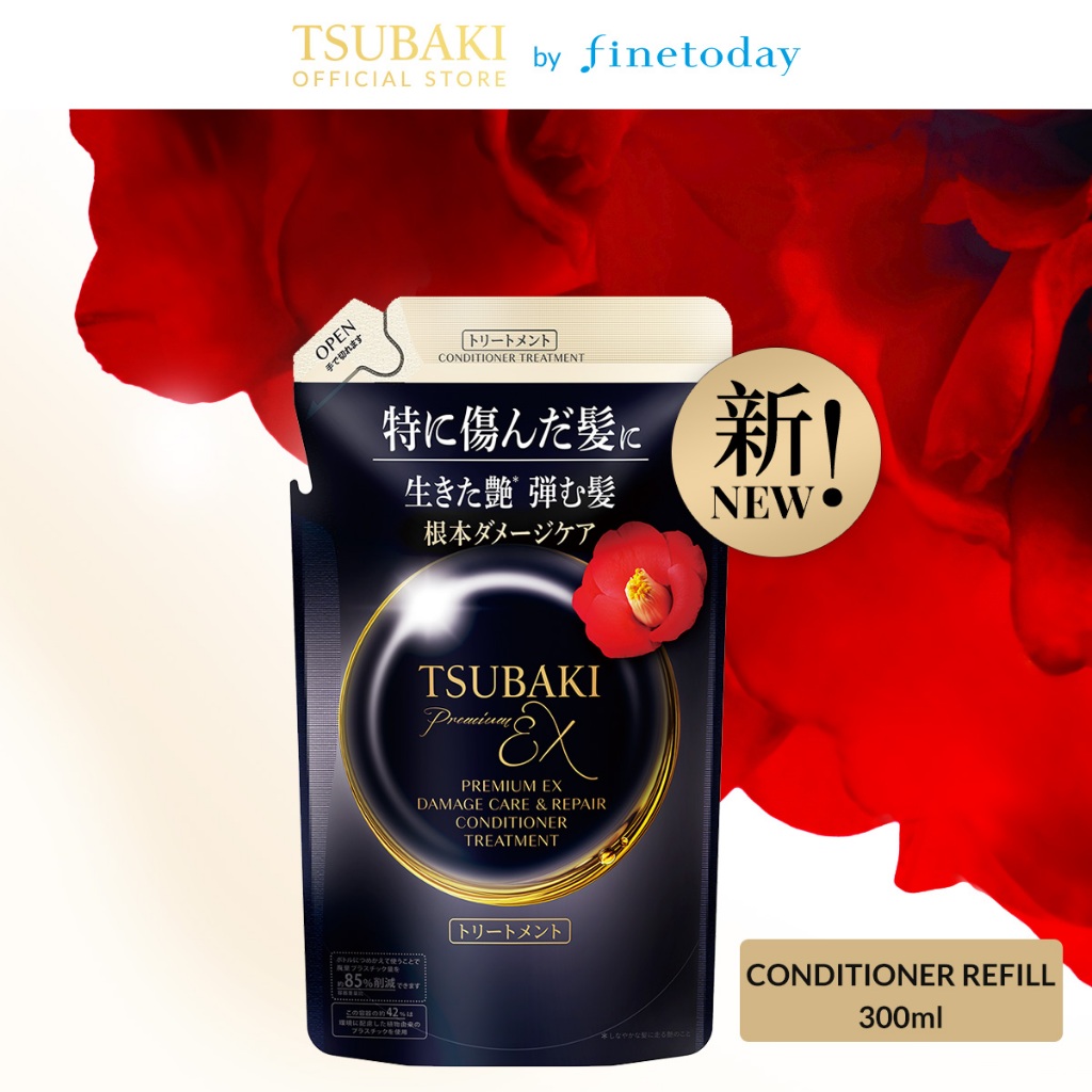 TSUBAKI Premium EX Damage Care & Repair Conditioner Treatment Refill (300ml) | Shopee Singapore