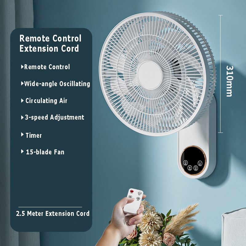 (SG STOCK)Oscillating Wall Mount Kitchen Fan,Small Hanging Corner Fan ...