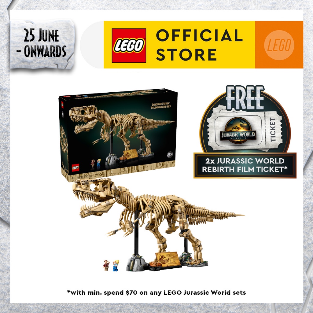 LEGO Jurassic World 76968 Dinosaur Fossils: Tyrannosaurus rex (3145 ...