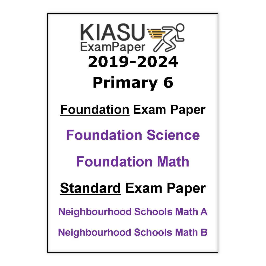 2019 - 2023 2024 Primary 6 P6 PSLE Foundation Math Science Neighbourhd ...