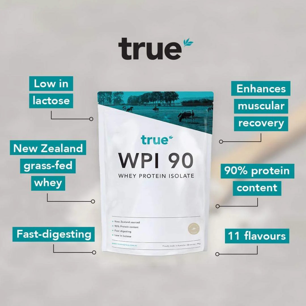 True Protein WPI 90 Whey Protein Isolate Powder 1KG & Samples | Shopee ...