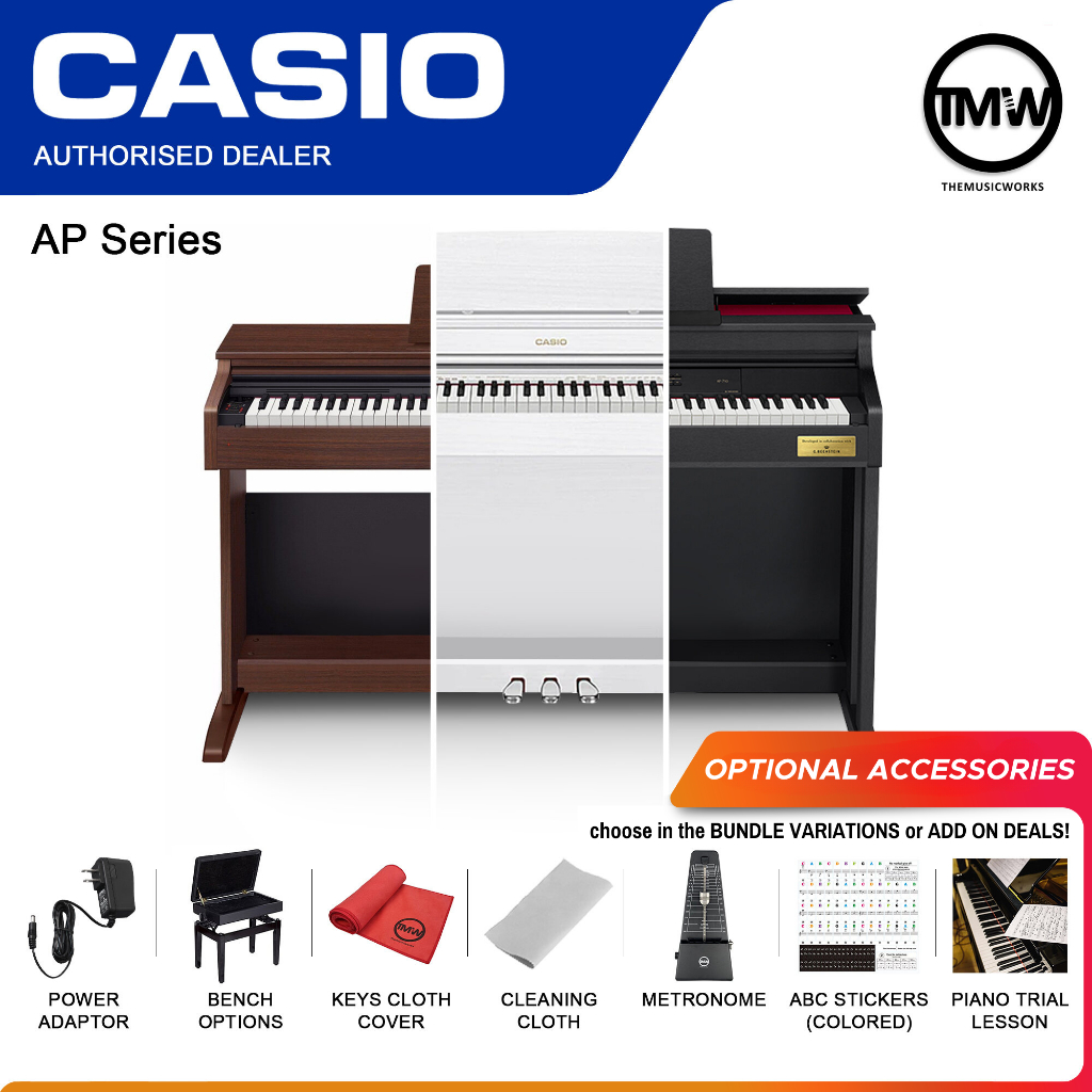 Casio AP-710 AP-470 AP-270 Digital Piano 88 Keys Hammer Action AP710 ...