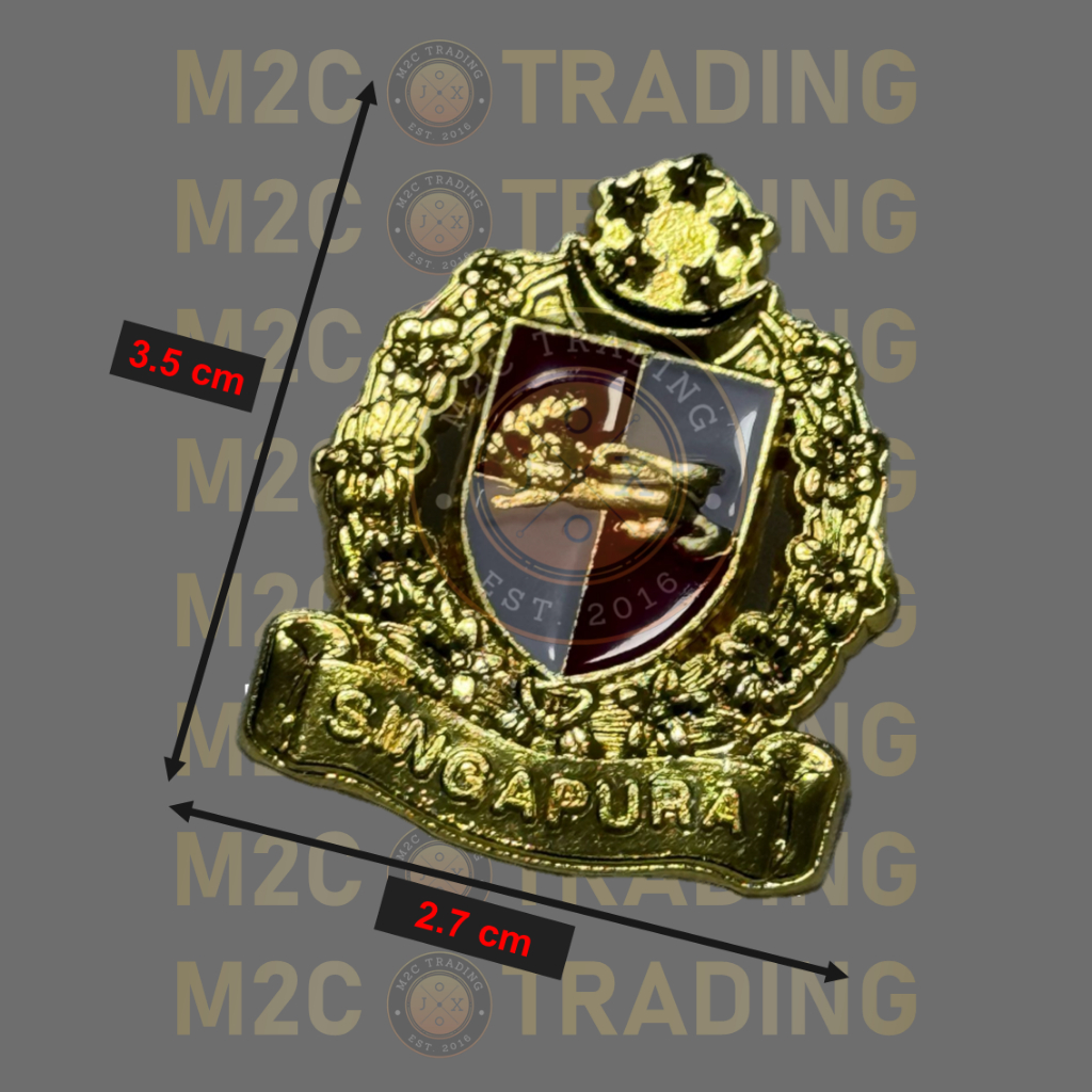 SRI TEMASEK | SG60 | SAF | SCDF | SINGAPORE | PIN | METAL BADGE ...