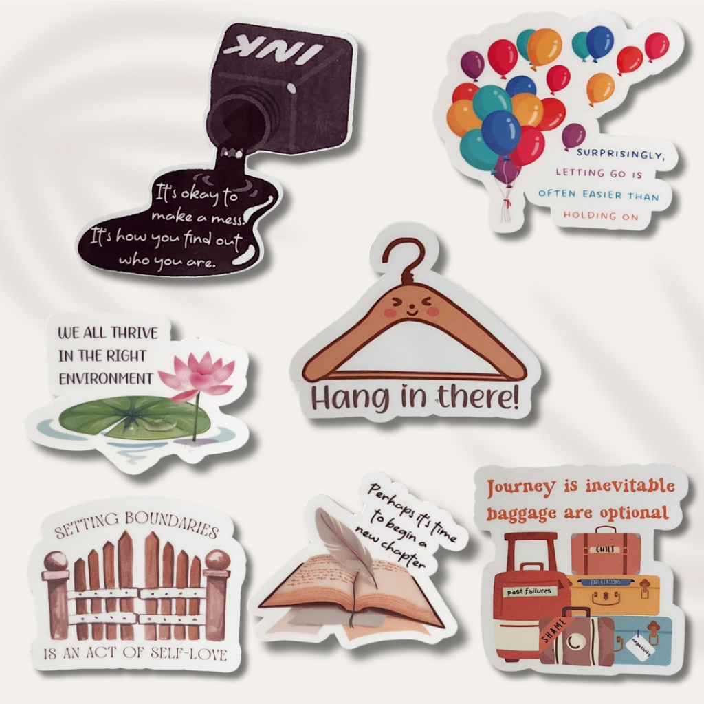 Hang In There Encouragement Affirmation Motivational Die Cut Stickers ...