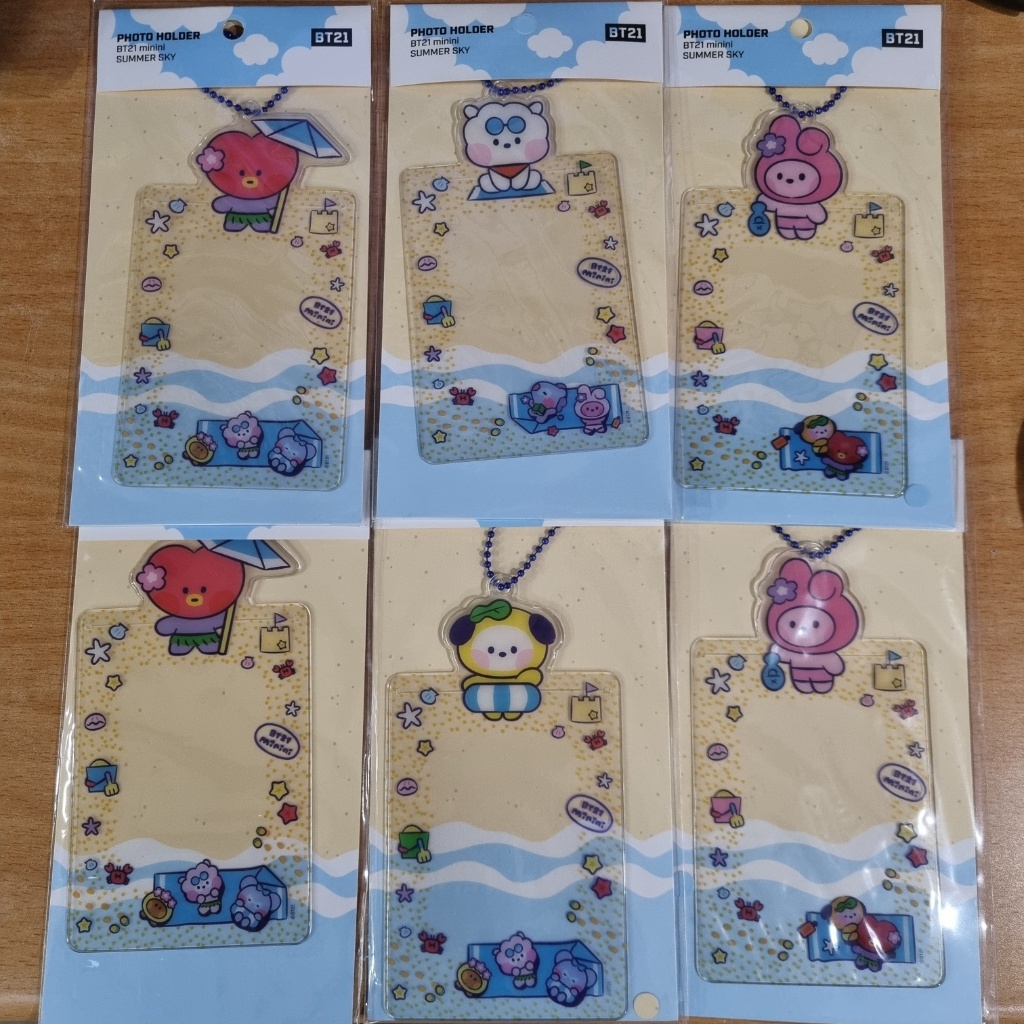 BTS BT21 MININI SUMMER SKY PHOTOCARD HOLDER | Shopee Singapore