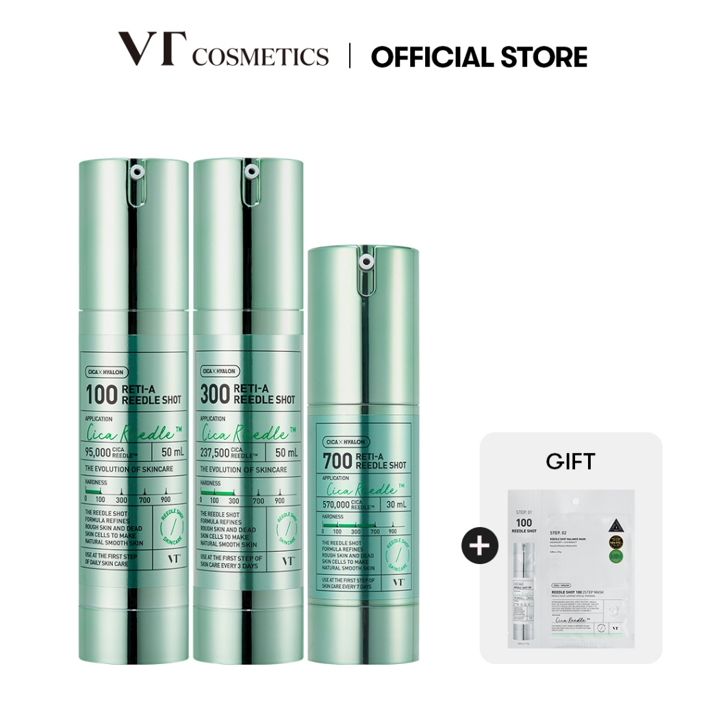 [VT] RETI-A Reedle Shot, Retinol Care, Pore Size Care. Skin Texture ...