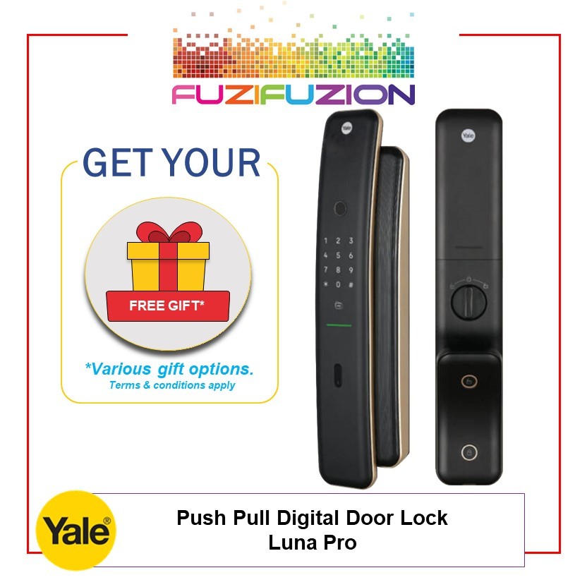 Yale Luna Pro Premium Push Pull Digital Door Lock | Shopee Singapore