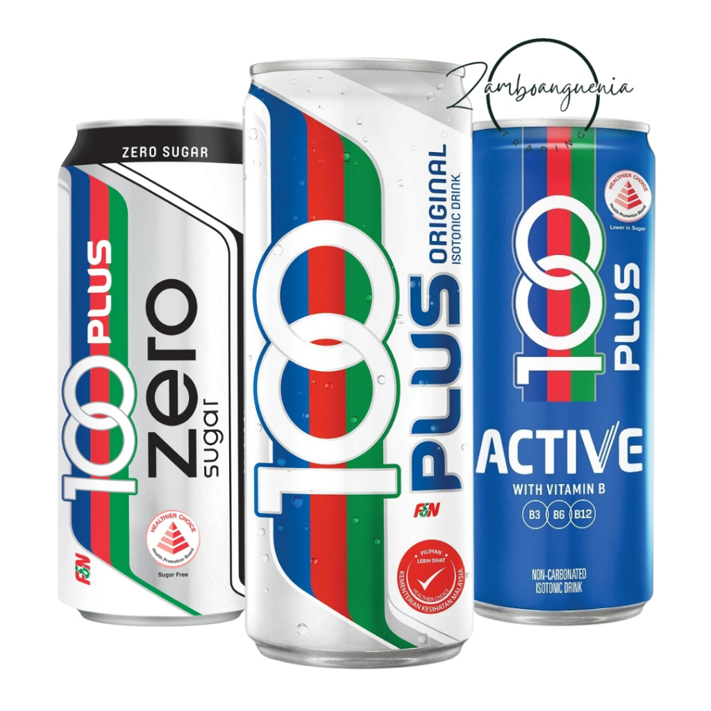 100 PLUS Energy Drink (Original | Active | Zero Sugar) (325mL | 300mL ...
