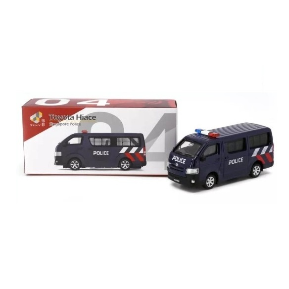 SG Seller: TINY SG04 Hiace Police Van (1:76 Scale) Singapore Police Van ...