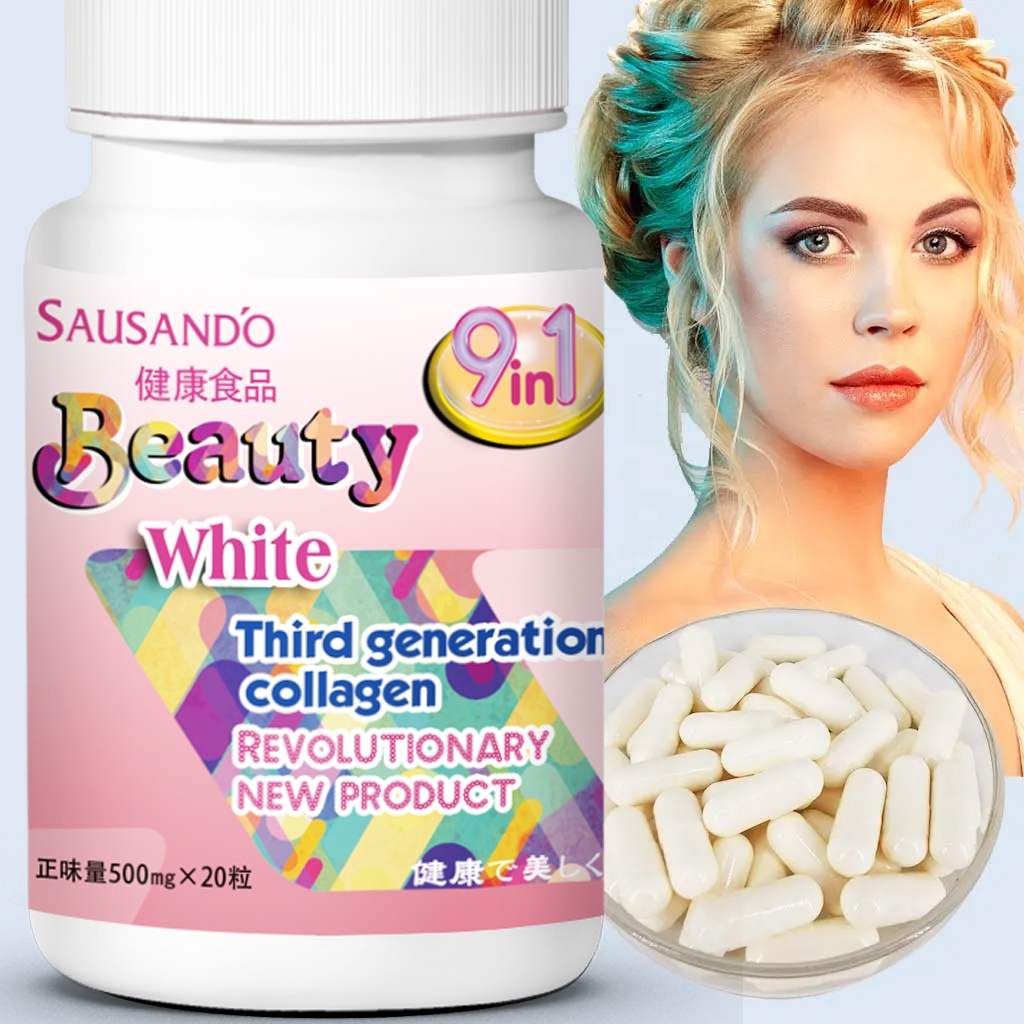 20 Capsules of Skin Whitening Collagen Capsules with Vitamin C for Anti ...