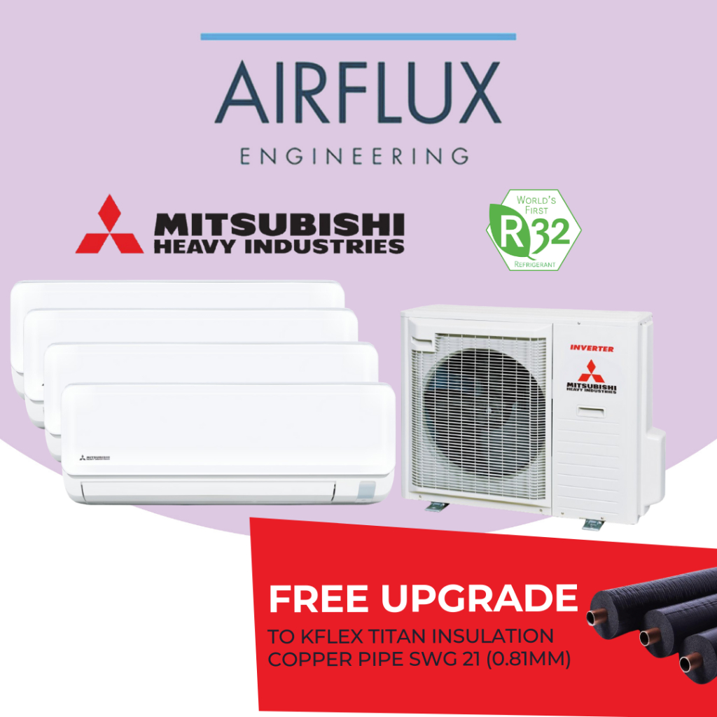 MITSUBISHI HEAVY INDUSTRIAL SYSTEM 4 NEW R32 (FREE UPGRADED MATERIAL ...