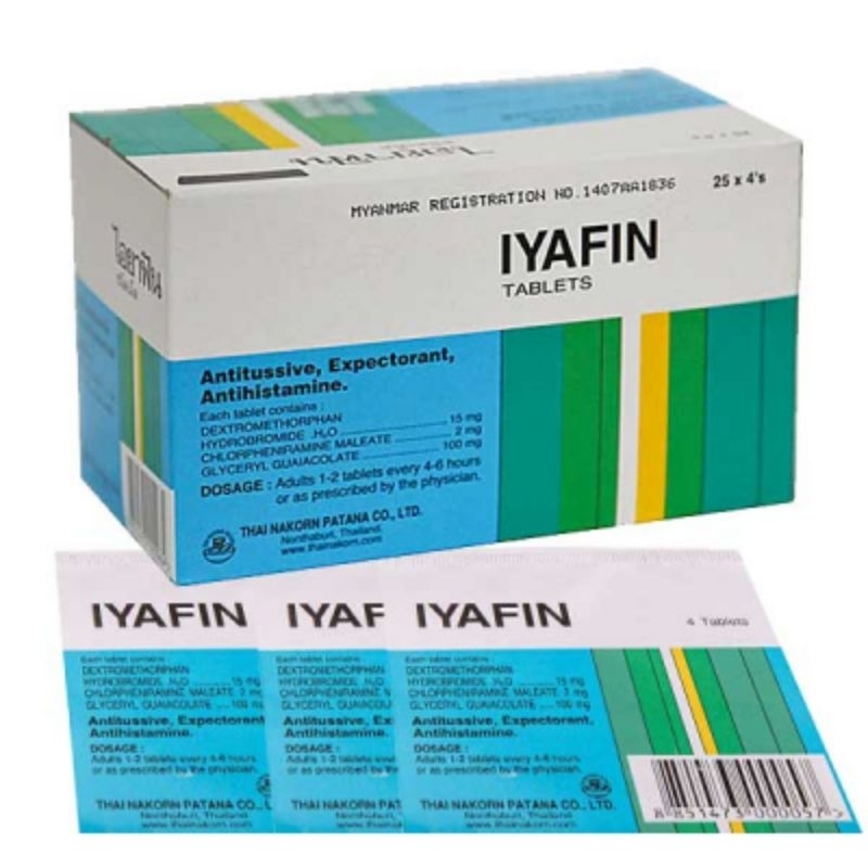 Iyafin tablet For colds, flu (4 tablets) | Shopee Singapore